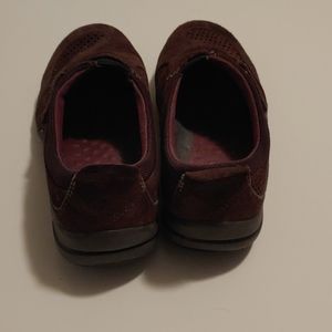 Clarks | Shoes | Clark Privo Chocolate Brown Suede Flats | Poshmark